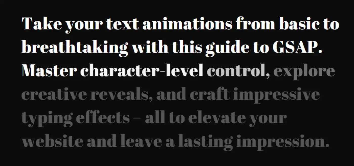 אנימציות מיוחדות לטקסט עם GSAP | דיגיטול